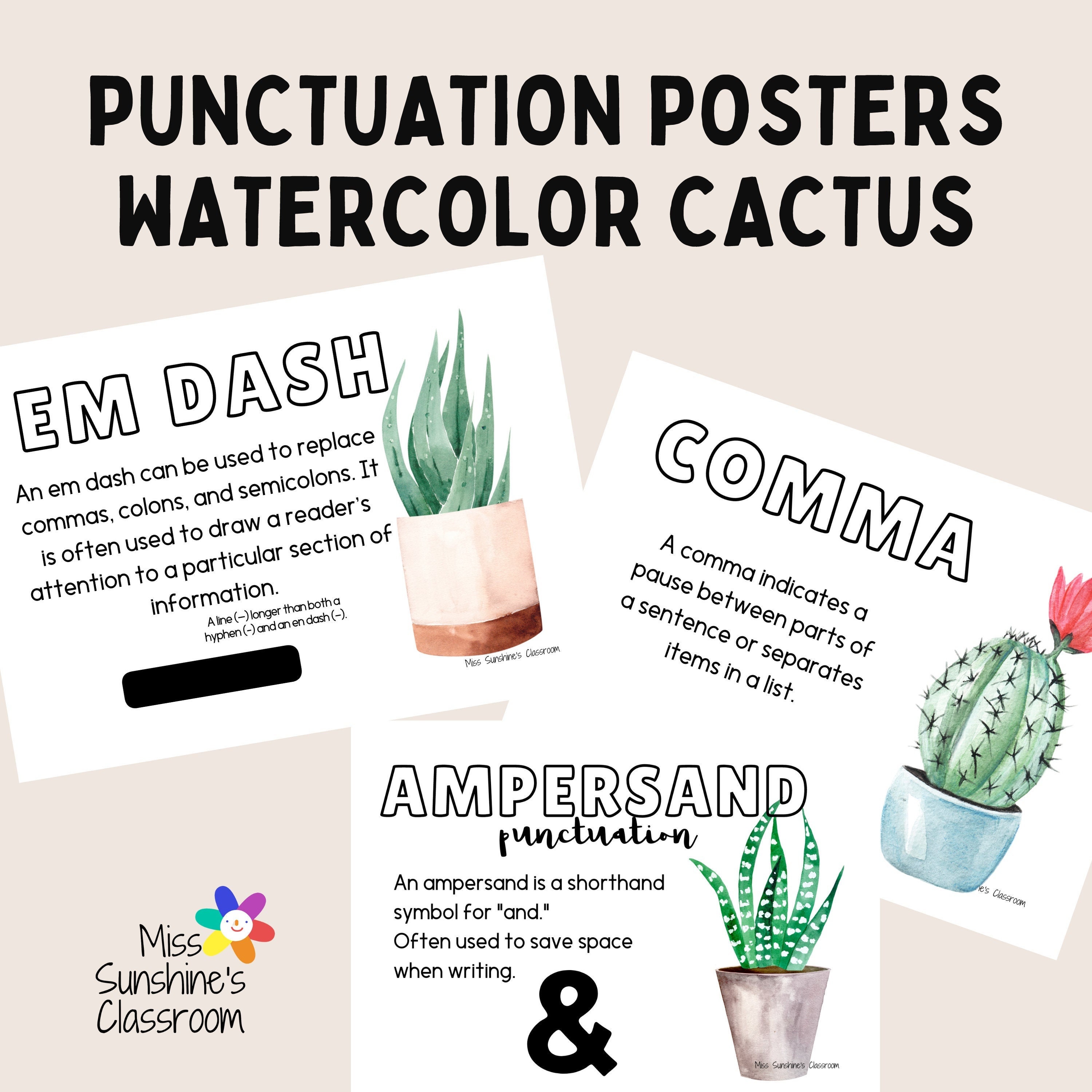 Punctuation Literary Devices Language Grammar Posters English ...