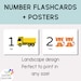 Number Flashcards, Counting Cards, Printable Number Flash Cards, Number ...