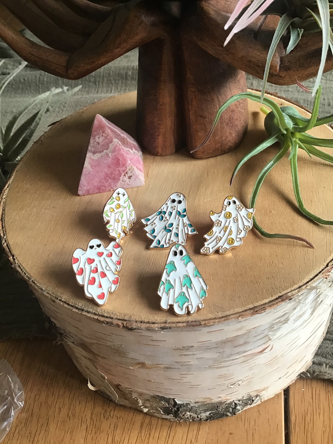 Ghost Enamel Pins Set of 5 - Etsy