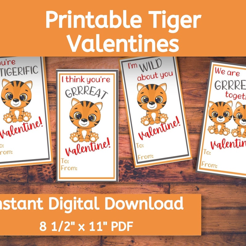 Tiger Valentine - Etsy