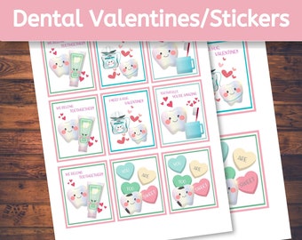 Printable Dental Valentine, Dental Assistant Card, Dental Valentine's ...