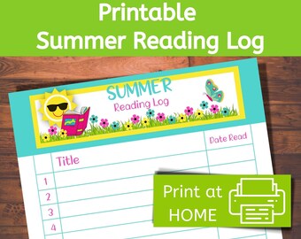 Reading Tracker Printable Reading Log Printable - Etsy