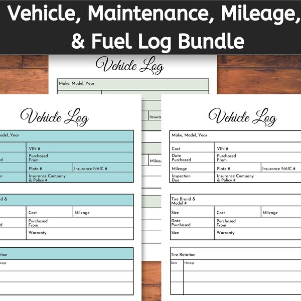 Fuel Log - Etsy