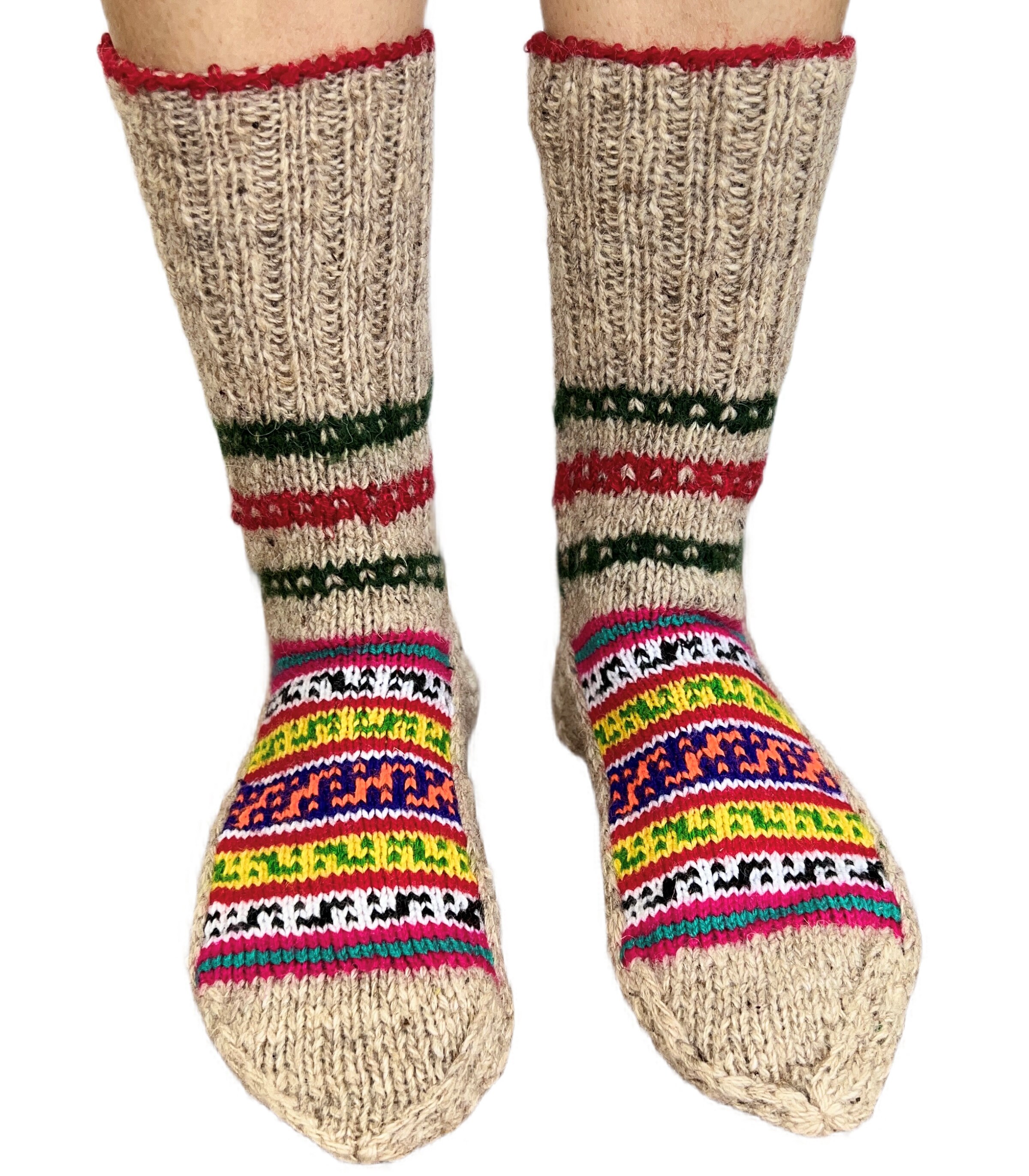 Anti Slip Slouch Socks Pure Sheep Wool Fuzzy Socks | Warm Leg Warmers ...