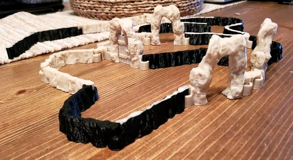 Dnd Modular Dungeon Set Modular Cave System Table Top Terrain Doungen ...