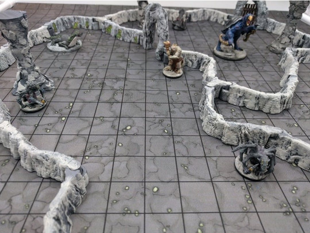 Dnd Modular Dungeon Set Modular Cave System Table Top Terrain Doungen ...