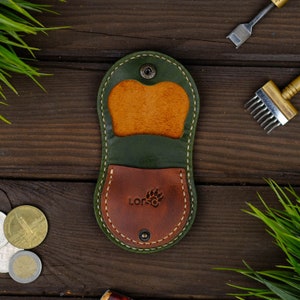 Handstitched Full Grain Leather Coin Pouch - Personalized Gift - Etsy
