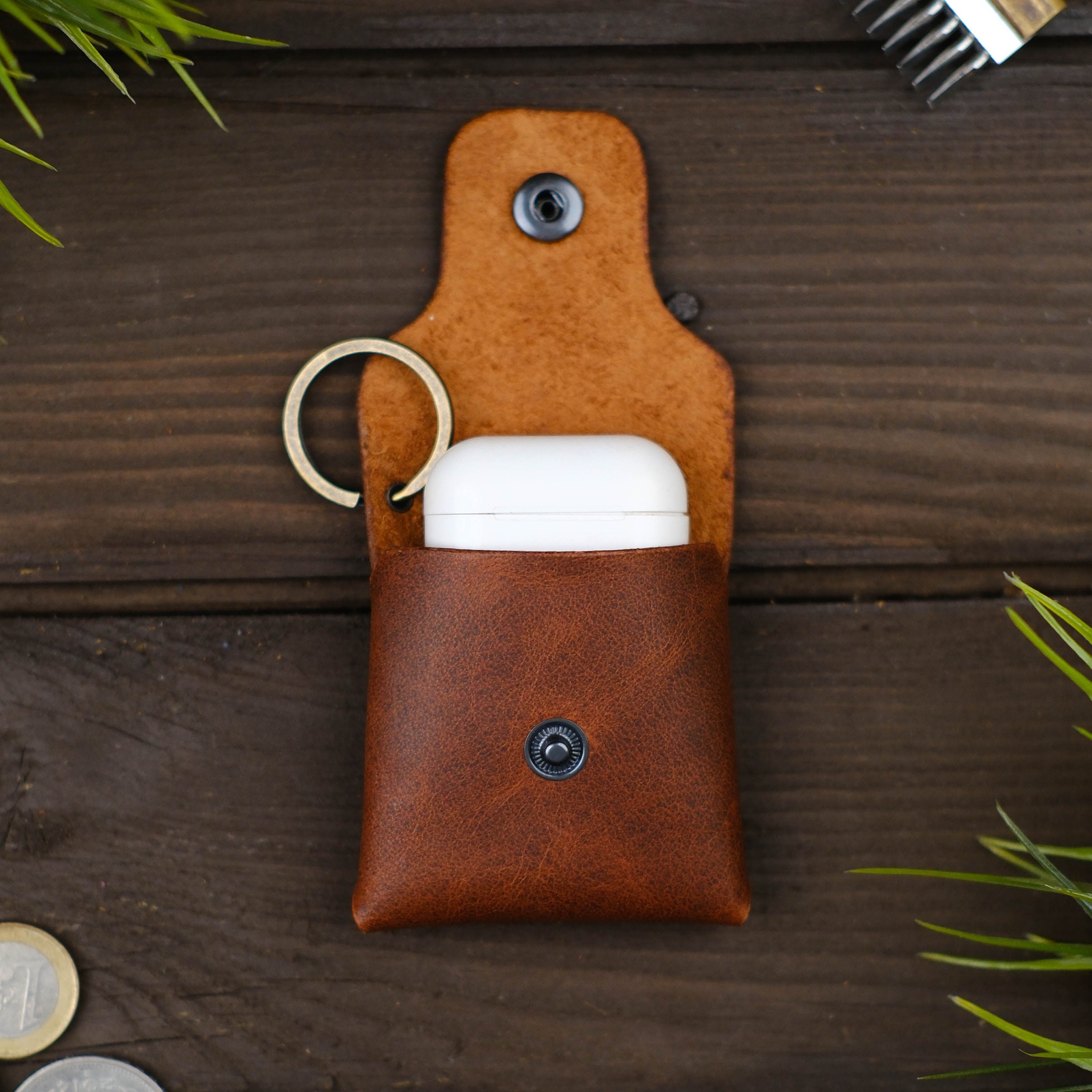 Compact Leather Coin Pouch Sewing Pattern | Small Coin Holder Template ...