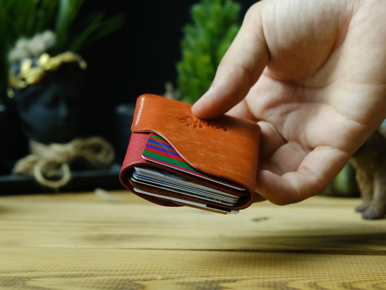 LUPO PDF Pattern A4 Format letter Formatus Minimalist Wrap Handmade Leather Women Wallet Card ...