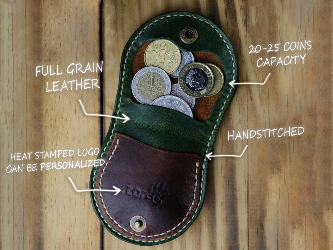 Birthday Gift Personalized Leather Coin Pouch Small Coin - Etsy