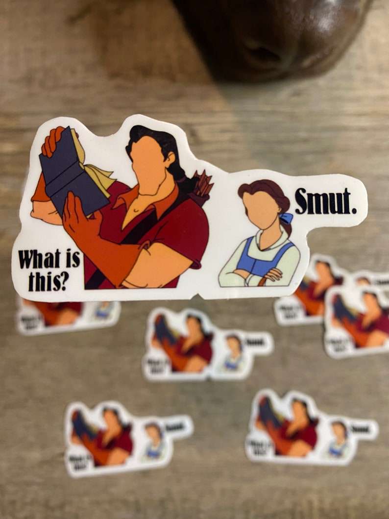 Belle Bookworm Smut Sticker Beauty and the Beast Smut Spicy - Etsy