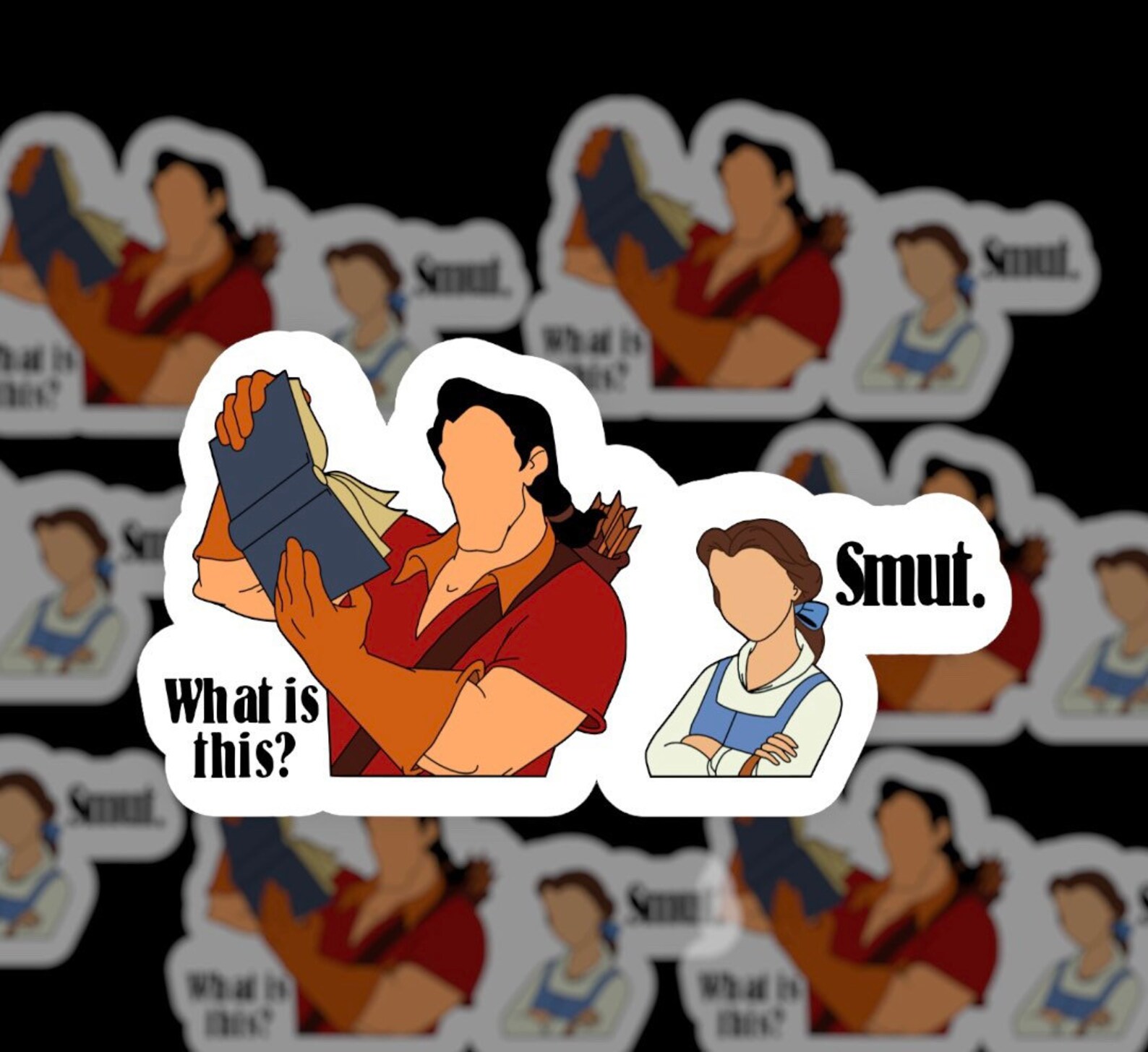 Belle Bookworm Smut Sticker Beauty and the Beast Smut Spicy - Etsy