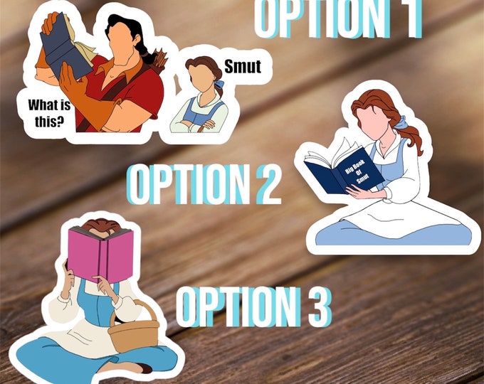 Belle Bookworm Smut Sticker Beauty and the Beast Smut Spicy Book ...