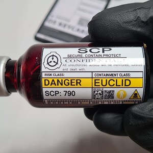 SCP-790 Blood / Object Class: Euclid / Fake Blood / Cosplay / Creepy Pasta / SCP / Secure ...