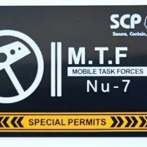 SCP MTF M.T.F. Taskforce Task Force Special Unit Secure Contain Protect ...