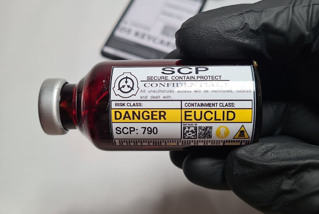 SCP-790 Blood / Object Class: Euclid / Fake Blood / Cosplay / Creepy Pasta / SCP / Secure ...