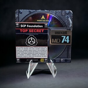 SCP Data Minidisk Creepypasta Secure Contain Protect Cosplay Decoration ...