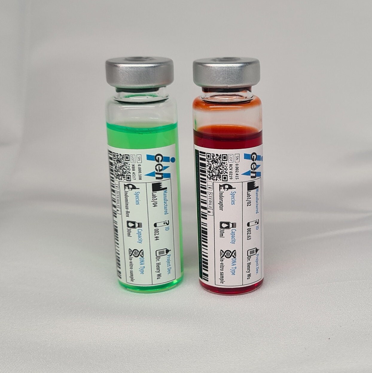 Indoraptor Indominus Rex Jurassic World Ingen DNA Samples - Etsy UK