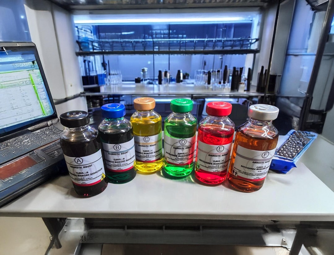 SCP Amnesics A to F Vial Cosplay - Etsy