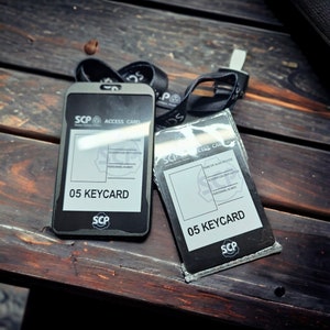 SCP Access Cards / SCP Cosplay ID Cards / Plastic Cards / Protective ...