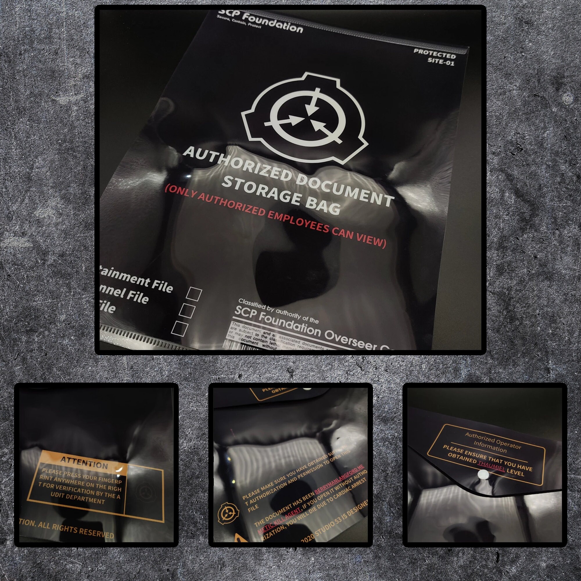 SCP Envelope Security Secure Contain Protect Storage Din A4 Secret Data ...