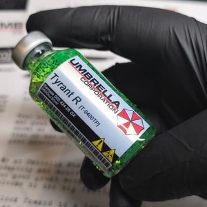 Resident Evil Tyrant-r T-0400TP Virus Vial – Limited Edition Cosplay ...