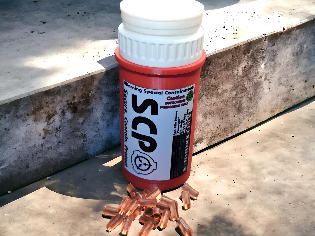 SCP-500 Panacea Cosplay Secure Contain Protect Decoration Fanart Pills ...