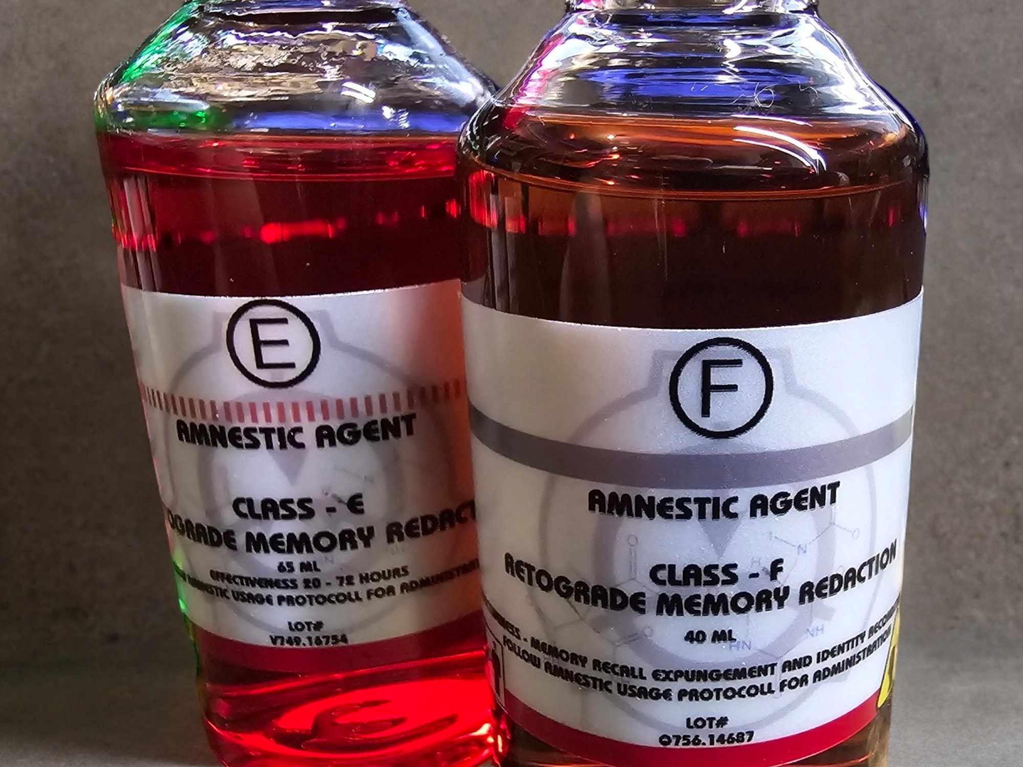 SCP Amnesics A to F Vial Cosplay - Etsy