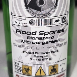 Halo Flood Mushroom Spore Vial UNSC ONI Collector's Prop Glass Vial ...