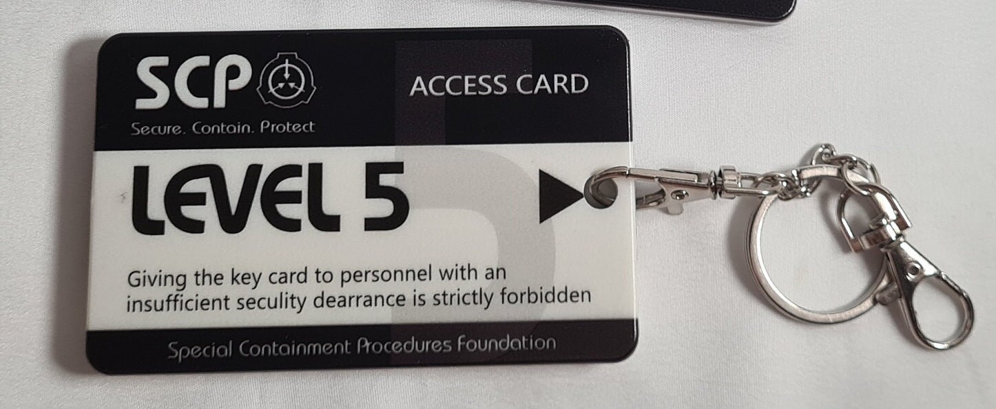 SCP Access Cards / SCP Cosplay ID Cards / Plastic Cards / - Etsy Australia