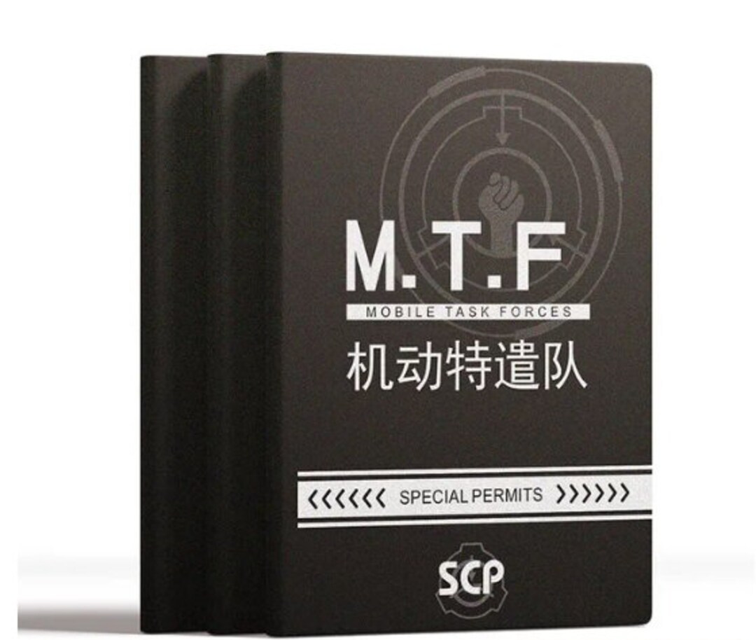 SCP MTF Special Unit Special Unit Intervention Squad Cosplay Notebook ...
