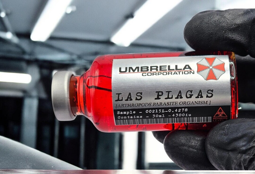 Resident Evil Vial Las Plaga Umbrella Corp Parasite Los Iluminados ...
