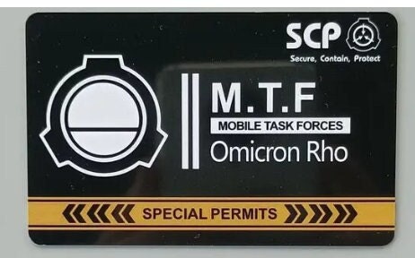 SCP MTF M.T.F. Taskforce Task Force Special Unit Secure Contain Protect ...