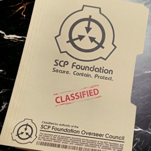 SCP Foundation Folder With Secret Files – Cosplay, Information Cosplay ...