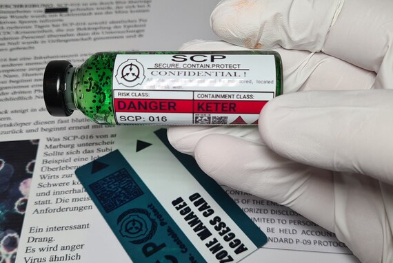 SCP-016 Sentient Micro-organism Object Class: Keter Label V2 - Etsy