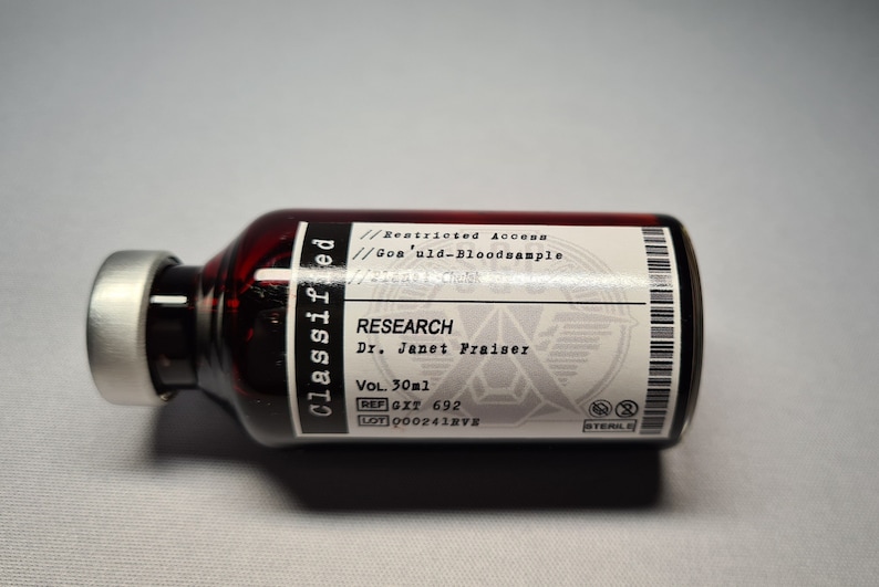 Stargate SGC Goa'uld Blood Sample With Parasite - Etsy