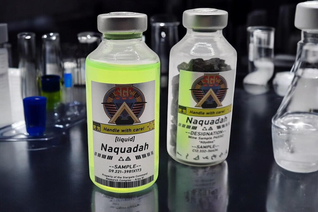 Stargate SG1 Naquadah Sample Liquid Ore Cosplay Jack O Neil Samatha Carter Tealc Stargate ...