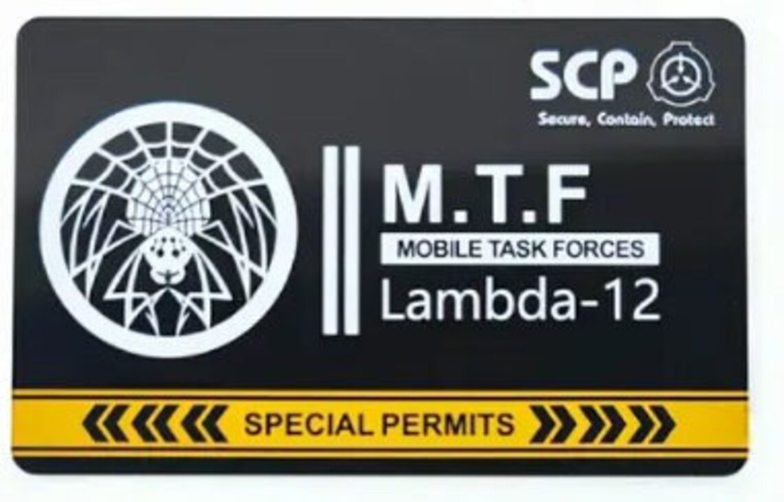 SCP MTF M.T.F. Taskforce Task Force Special Unit Secure Contain Protect ...