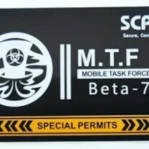 SCP MTF M.T.F. Taskforce Task Force Special Unit Secure Contain Protect ...