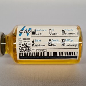 Jurassic Park Dino DNA Vial – T-rex, Velociraptor, and More – Limited ...