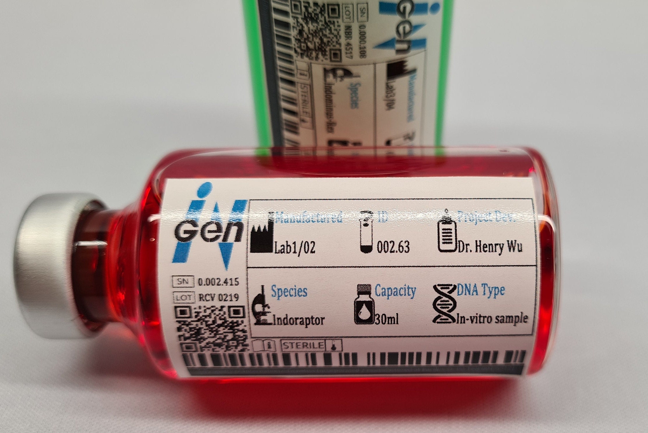 Indoraptor Indominus Rex Jurassic World Ingen DNA Samples - Etsy