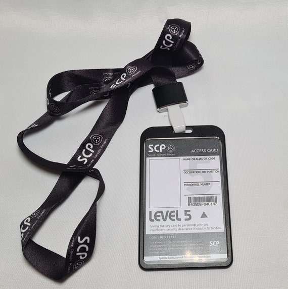 SCP Access Cards / SCP Cosplay ID Cards / Plastic Cards / - Etsy UK