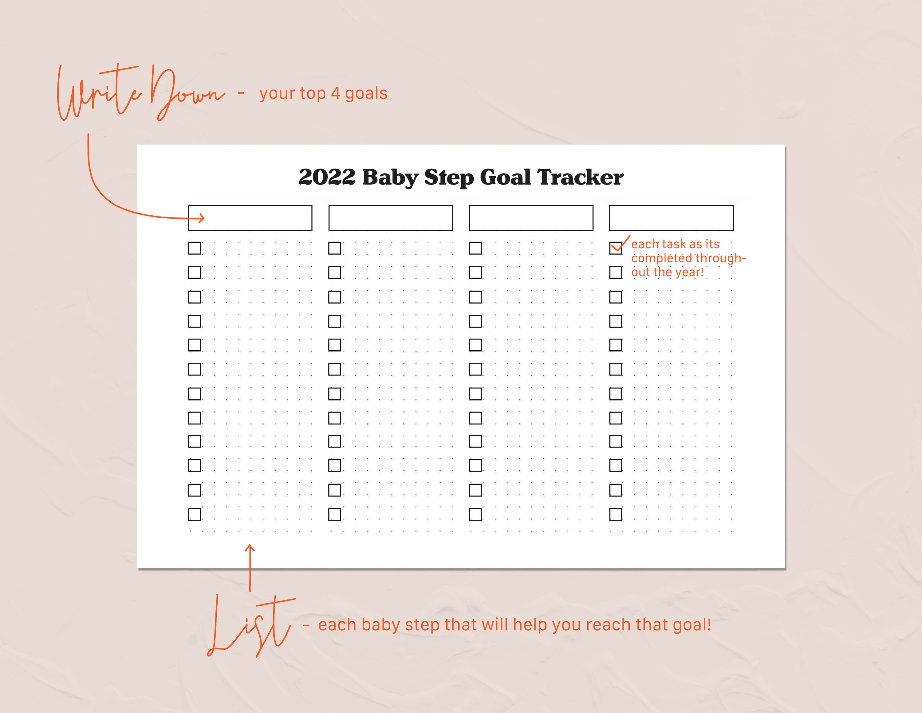 Goal Tracker Printable, Goal Reminder, Minimalist Print, to Do ...