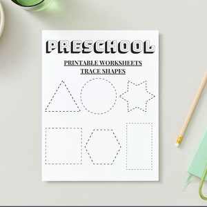 Preschool Printable Worksheet Editable, Digital Preschool Printable ...