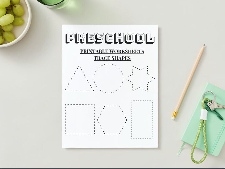Preschool Printable Worksheet Editable Digital Preschool - Etsy