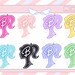 Barbie Sub Badges / Barbie Bit Badges / Bits Cheering Barbie Badges for ...