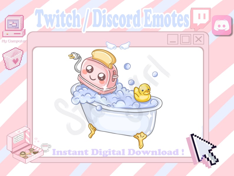 RIP / Ggs Only / Meme Emote / FF Twitch / Discord Emote / Funny Toaster ...