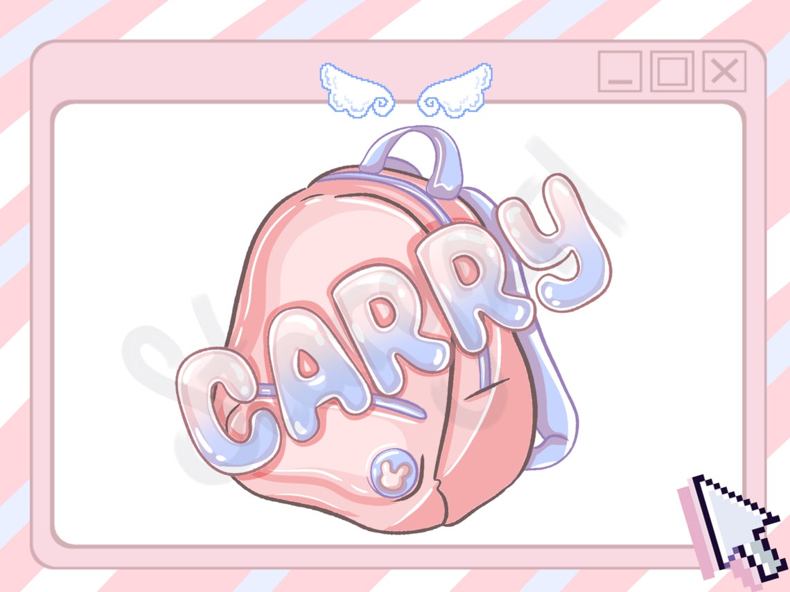 Backpack Carry Twitch / Discord Emote / Funny Carry Emote for Streamers ...