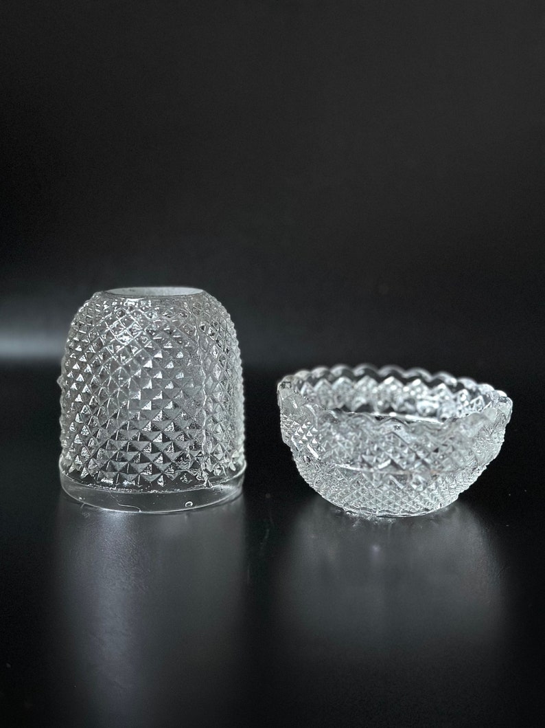 Vintage Antique S. Clarke Fairy Pyramid Fairy Lamp Diamond Point EAPG ...