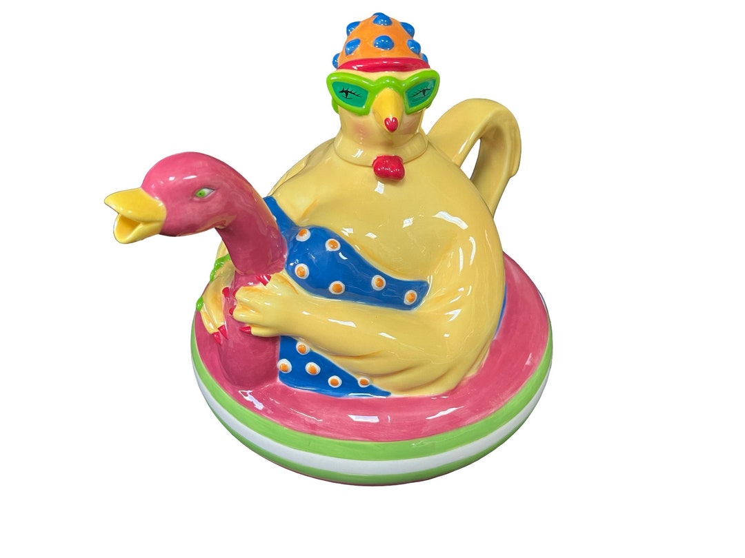 Chicken Tea Pot Raft Pool Float Conrad Bell - Etsy